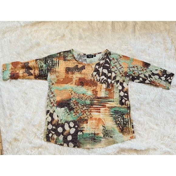 Onque Casuals | Tops | Onque Casual Petite Womens Tunic Size Pxl Safari ...